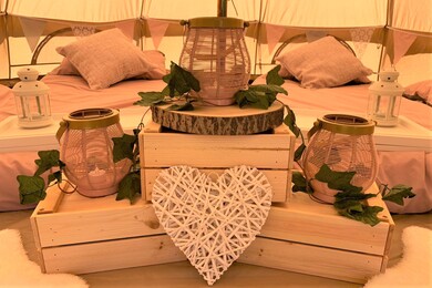 Boho Bell Tent Hire For Your Garden Glamping Sleepover Party in Surrey ...